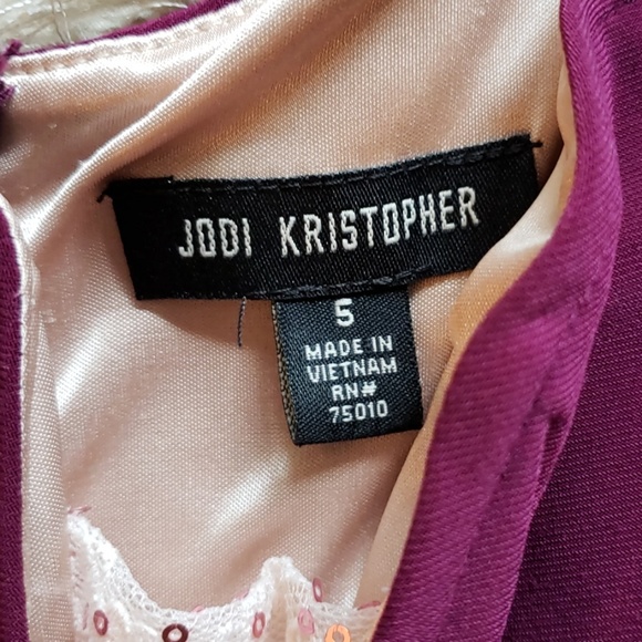 Jodi Kristopher | Dresses | Jodi Kristopher 5 Plum Slit Leg Prom Dress ...